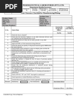 CIP Checklist and Monitoring Tasks | PDF | Valve | Chemistry