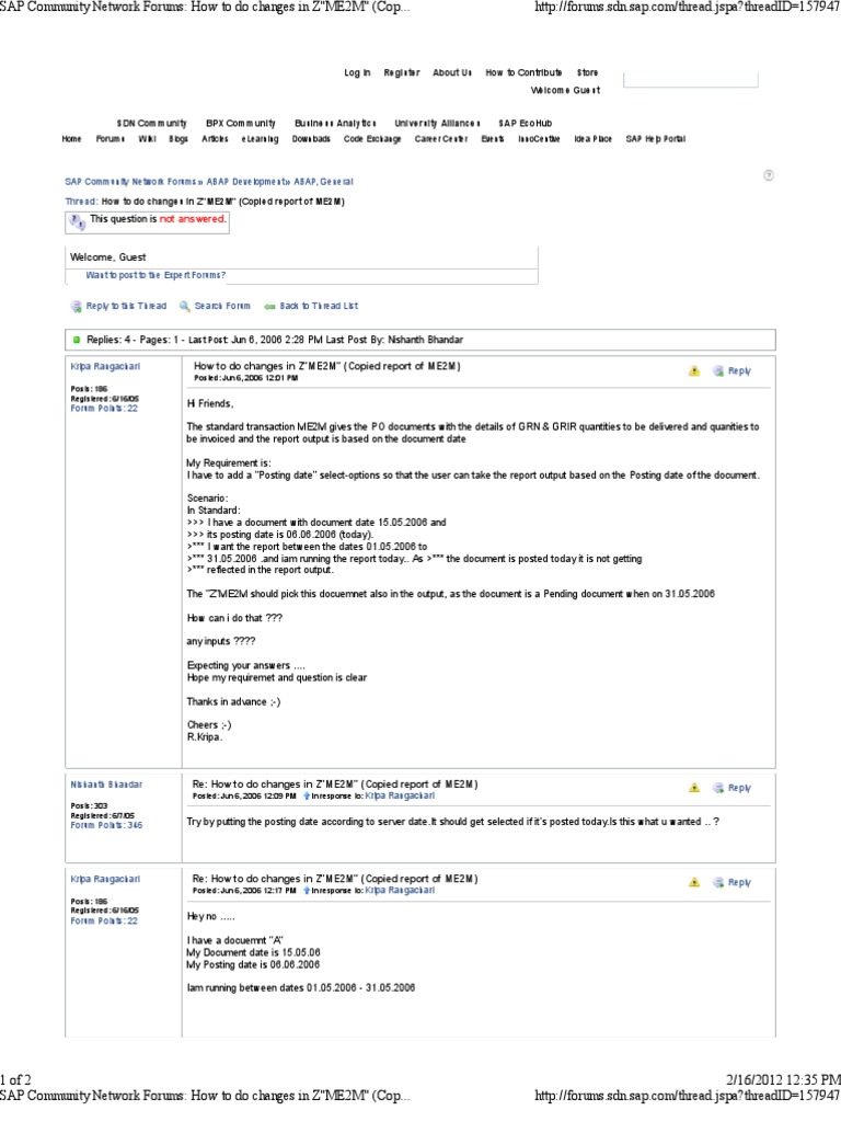 ME2M Report | PDF | Internet Forum | Computer Data