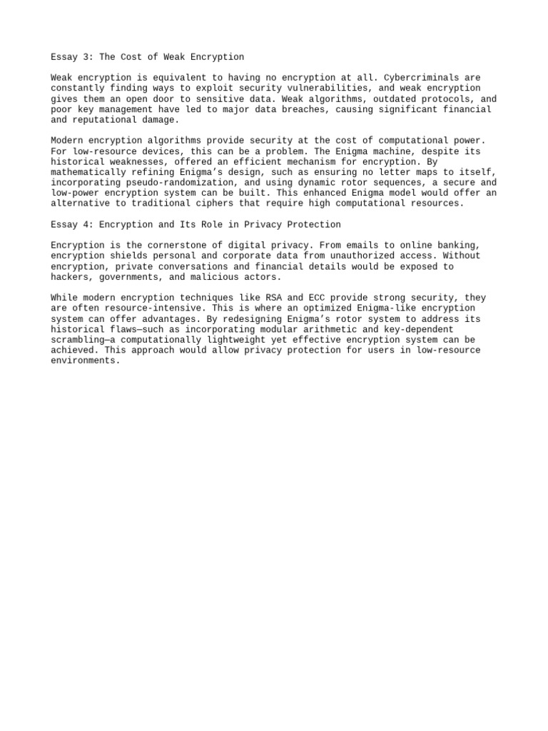 The Cost of Weak Encryption | PDF