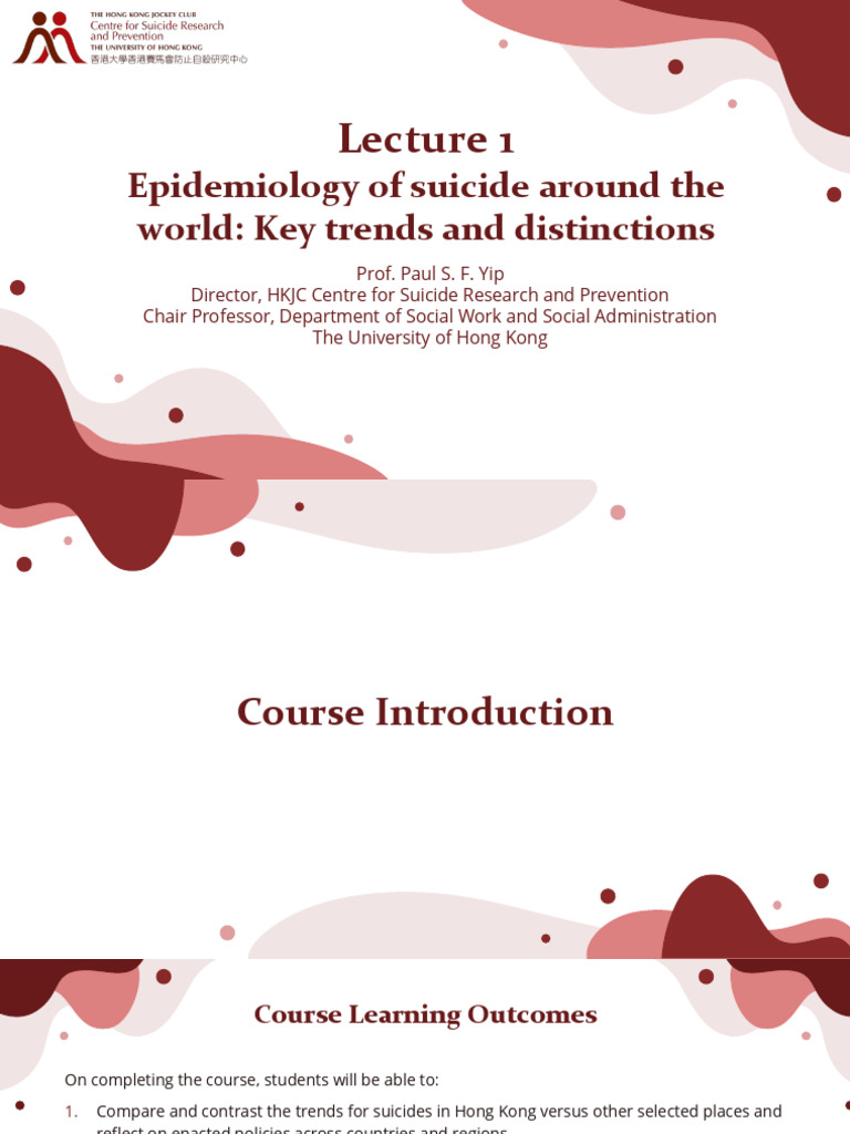 CCGL9053 Lecture 1 Slides | PDF | Suicide | Plagiarism