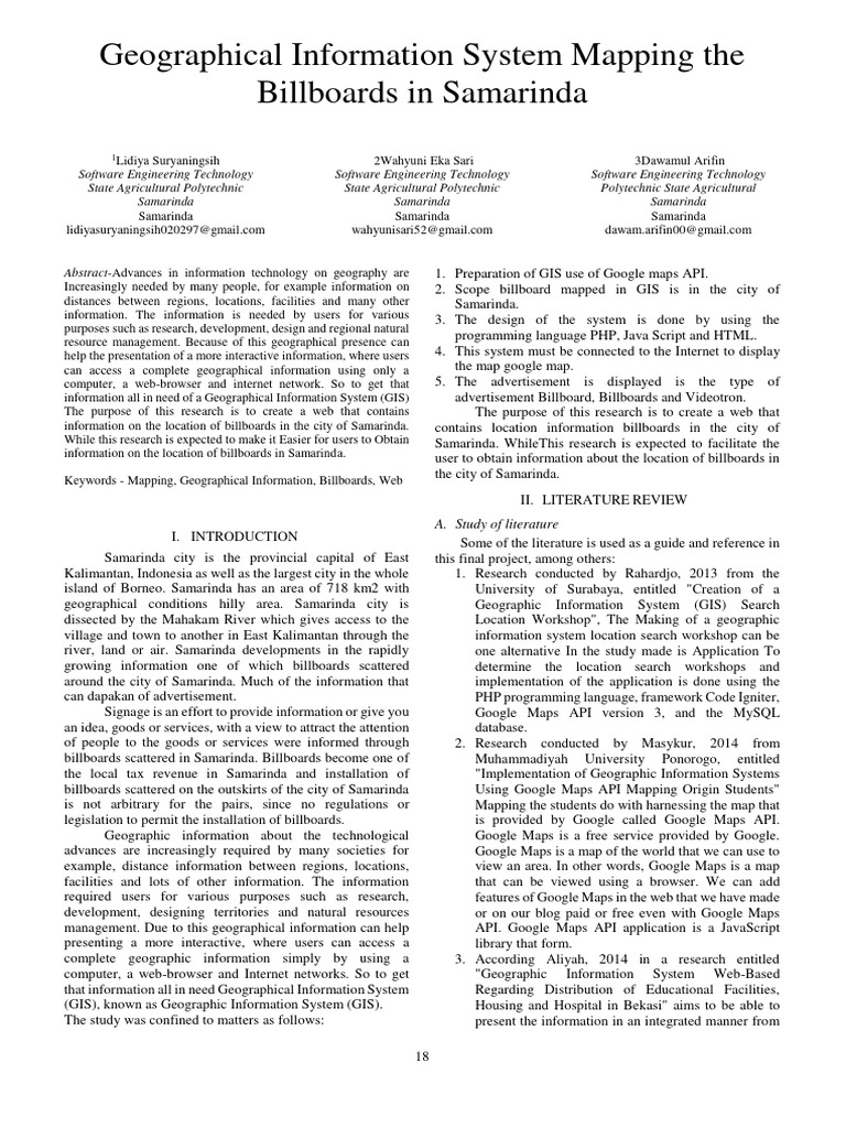 Geographical Information System Mapping 283072bd | PDF | Geographic ...