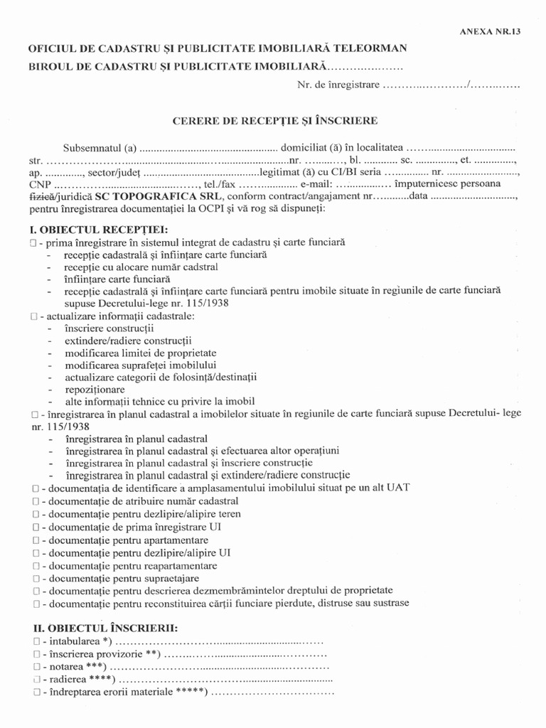 Cerere Si Declaratie | PDF