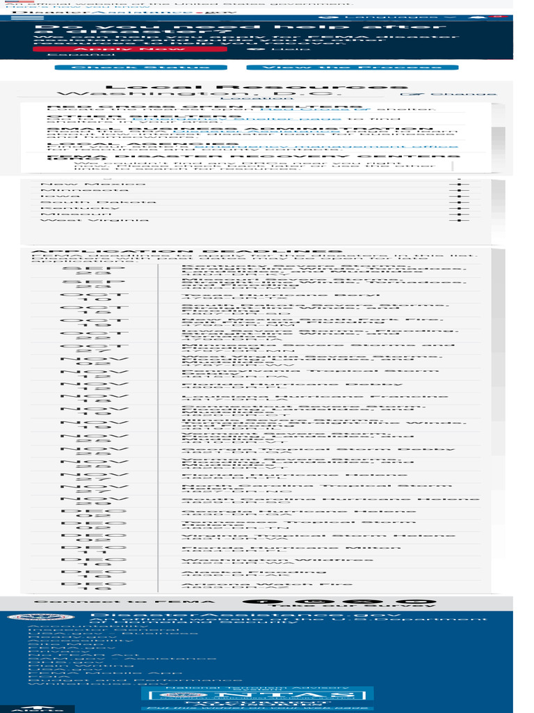 Home Disasterassistance - Gov 2 | PDF | Federal Emergency Management ...