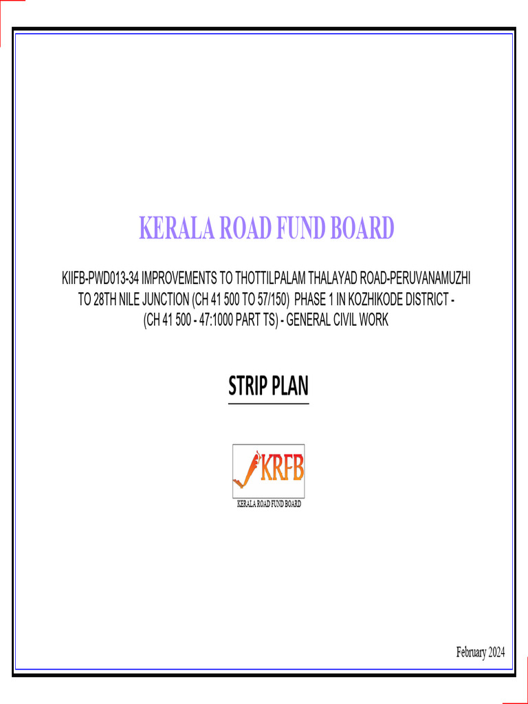 Peruvannamuzhi - Strip Plan | PDF | Kerala