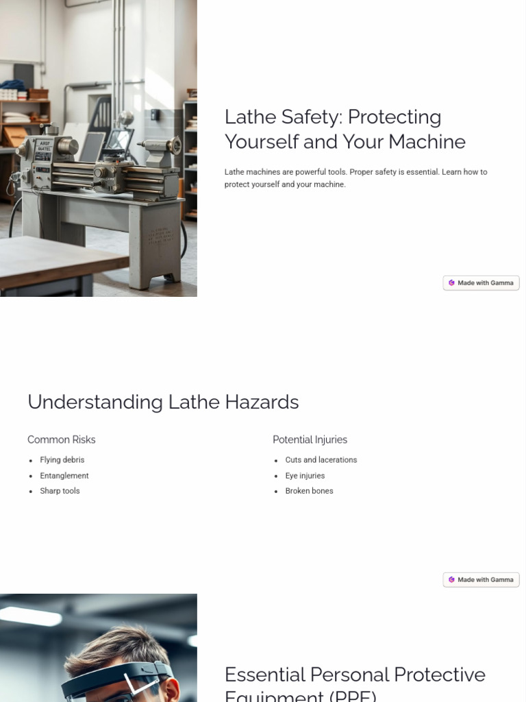 Lathe Safety: Essential Guidelines | PDF