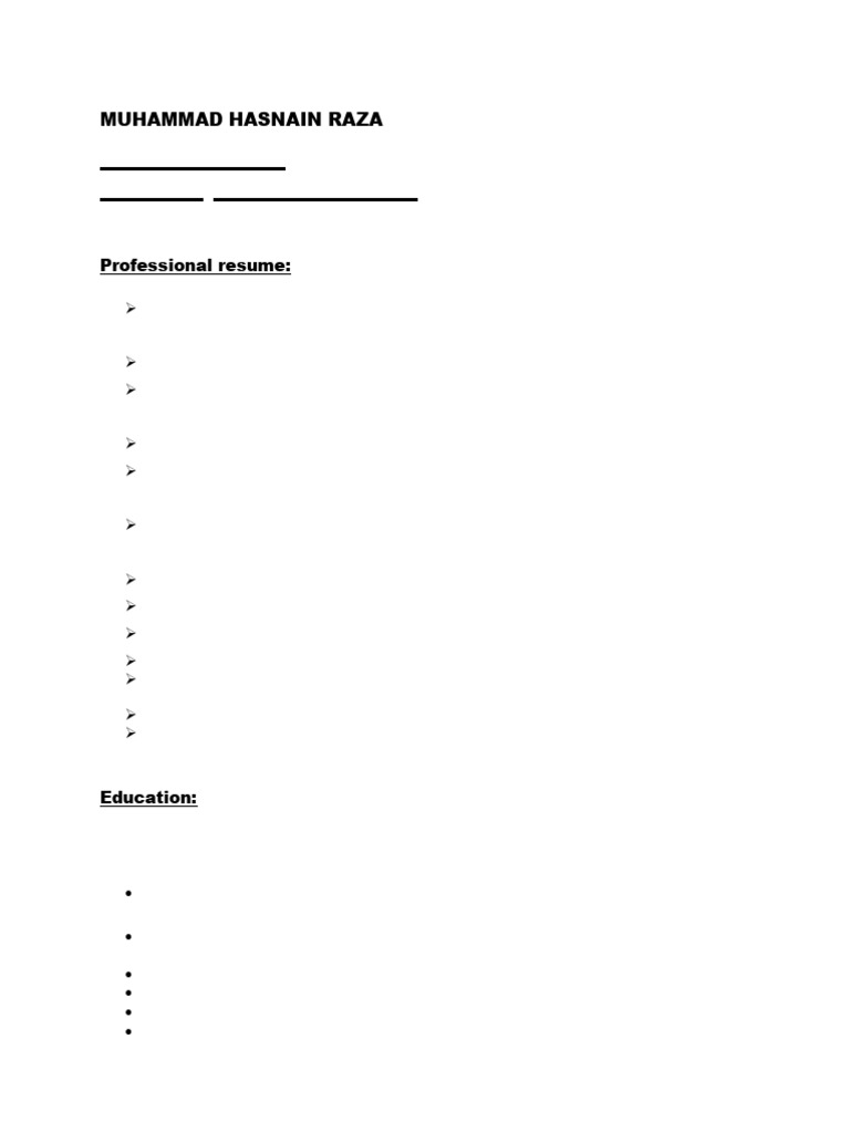 CV Muhammad Hasnain Raza (2480) (1) - 1 | PDF | Computer Network ...