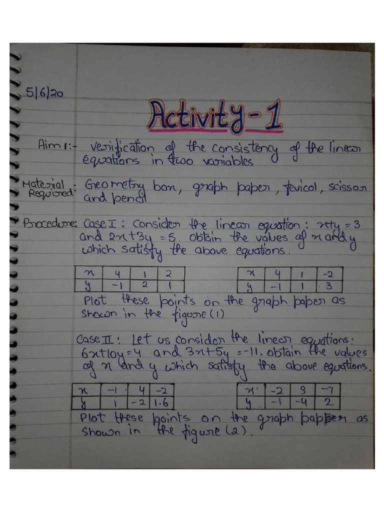 Maths Activity | PDF