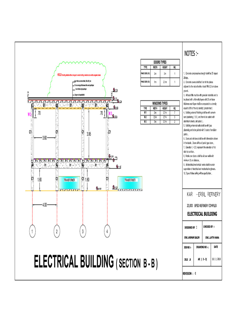 AR 3-3 Electrical Building Section B-B | PDF