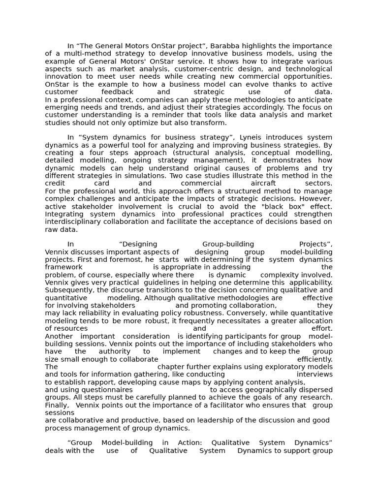 Group 13 TEAM SHORT ESSAY | PDF | Strategic Management | Methodology