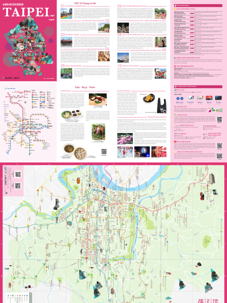 Undiscovered Taipei Map | PDF | Taipei