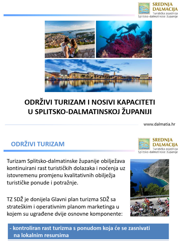 5_Odrzivi turizam i nosivi kapaciteti u Splitsko-dalmatinskoj zupaniji | PDF