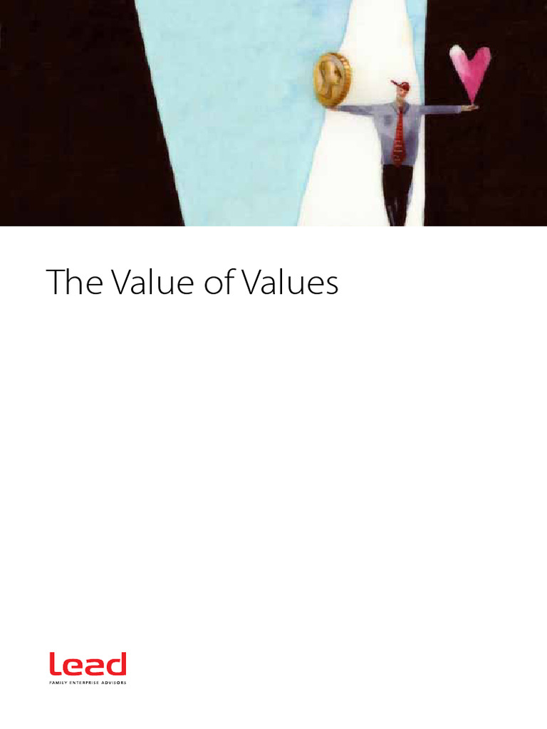 The Value of Values | PDF | Leadership | Entrepreneurship