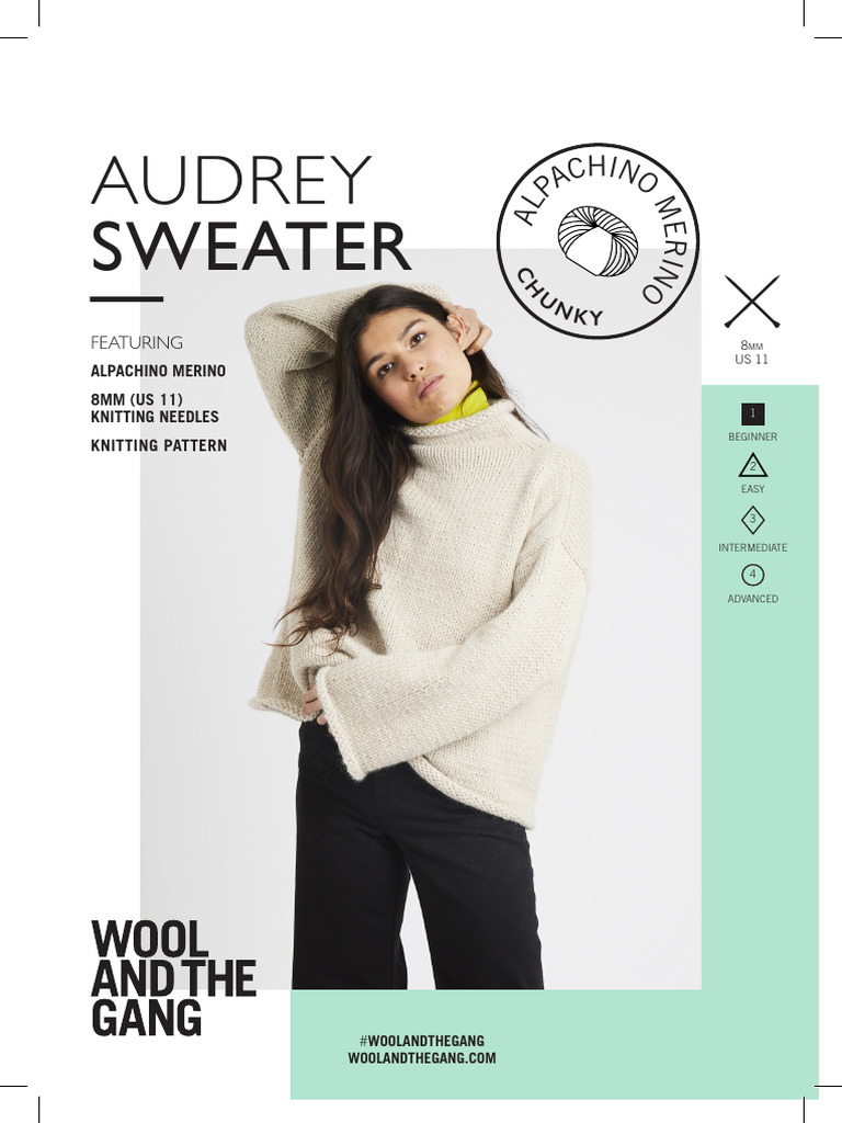 Audrey Sweater in Wool and The Gang V875812168 Downloadable PDF 2 | PDF ...