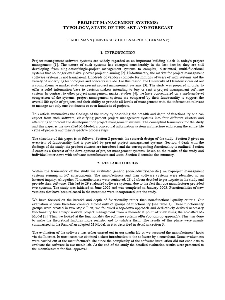 document | PDF | Project Management | Computer Cluster