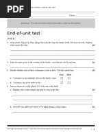 Unit 7 End-Of-Unit Test Answers | PDF