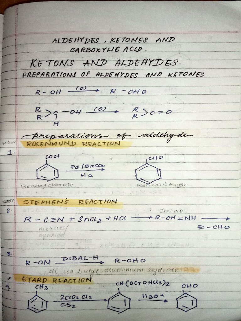 Aldehydes, Ketones and Carboxylic Acid | PDF | Aldehyde | Ketone