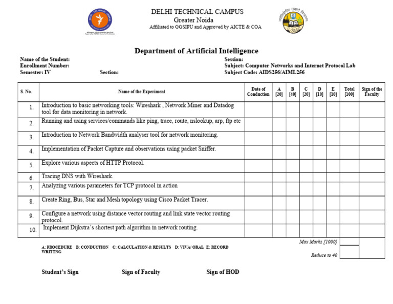 Cnip Assessment Sheet | PDF