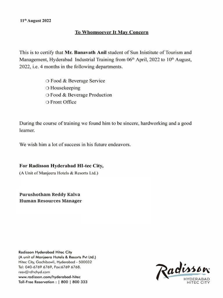 Training Letter Repaired | PDF