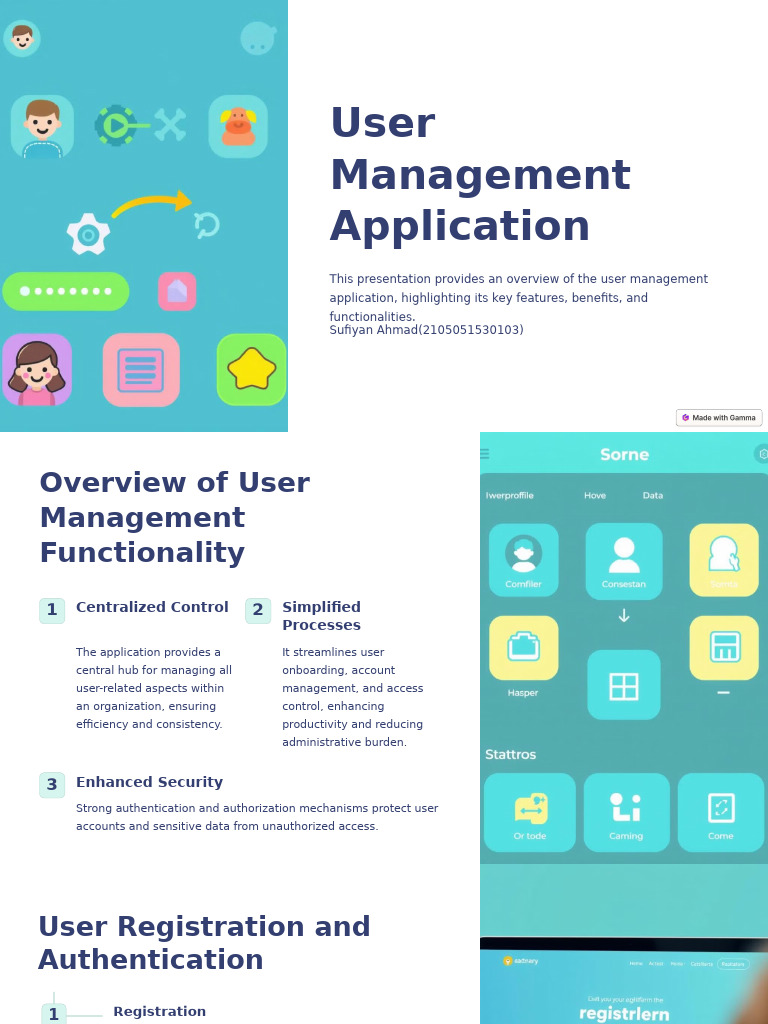 User Management Application | PDF | User (Computing) | Authentication