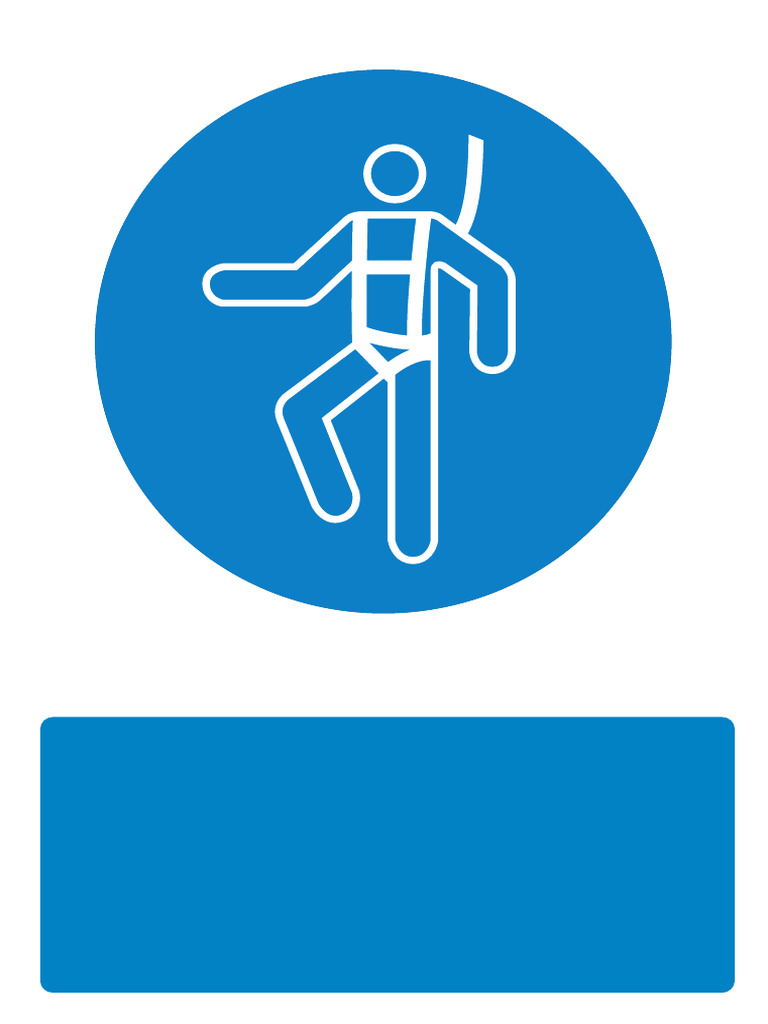 Wear Safety Harness Mandatory Sign | PDF