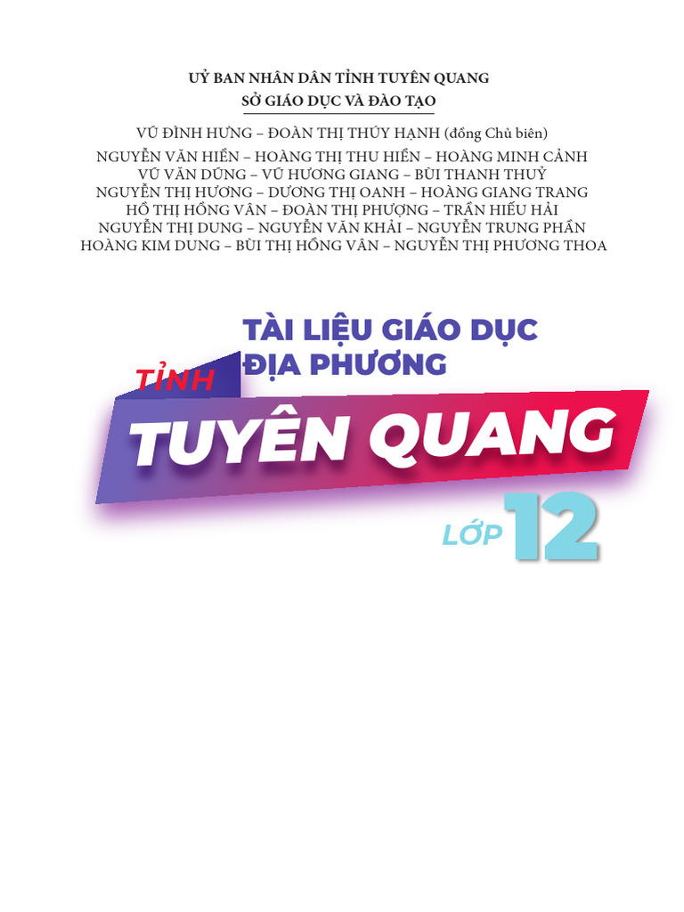 Tai Leu GDĐP TUYEN QUANG - L P 12 26.5.24 | PDF