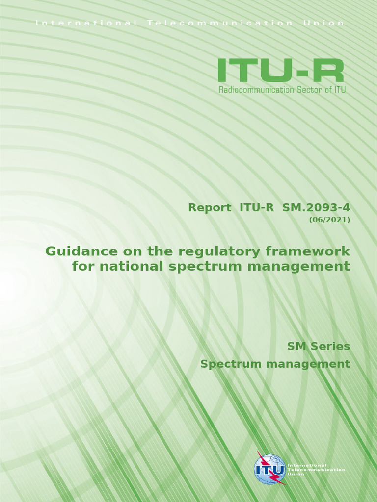 Guidance on the regulatory framework for national spectrum management ...