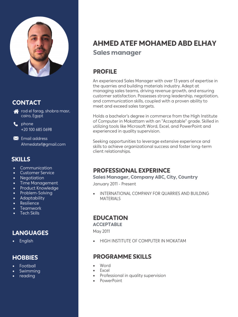 Ahmed Atef CV | PDF