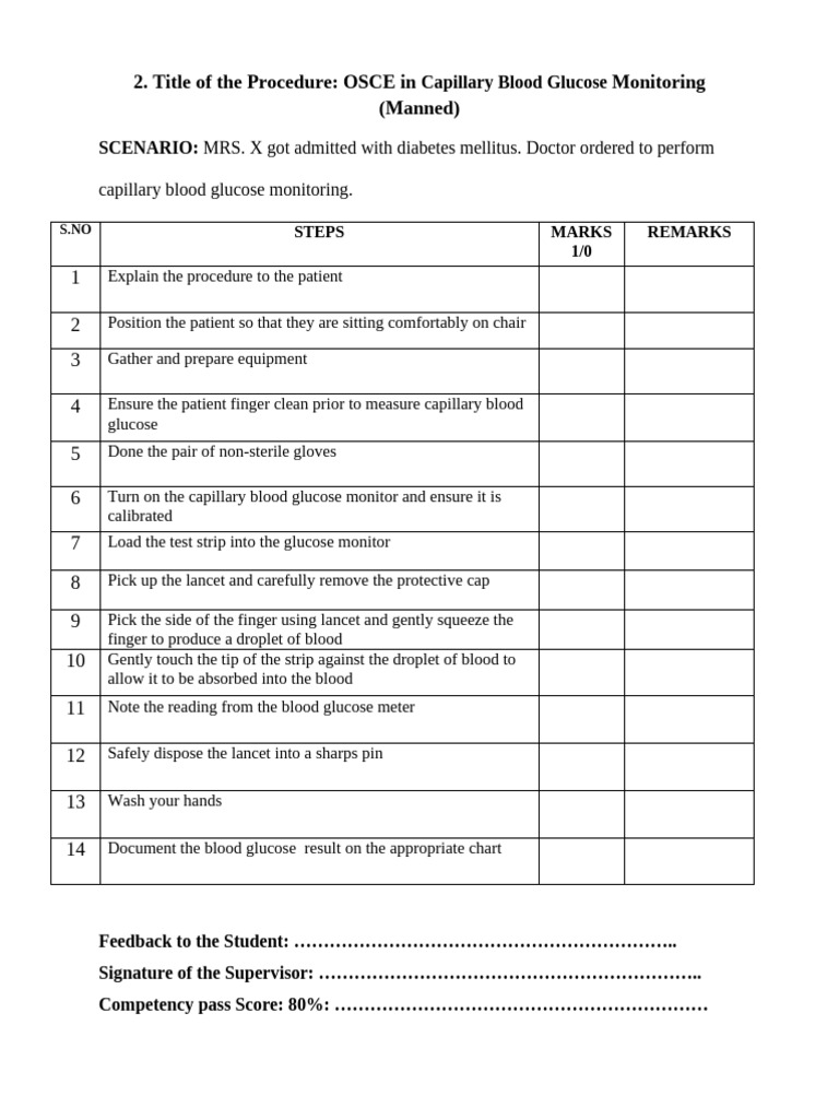 Blood Glucose Monitoring | PDF