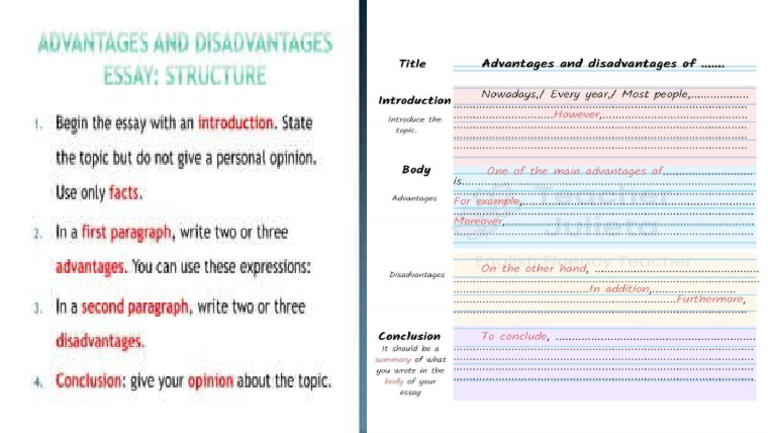 Advantage and Disadvantage Essay | PDF