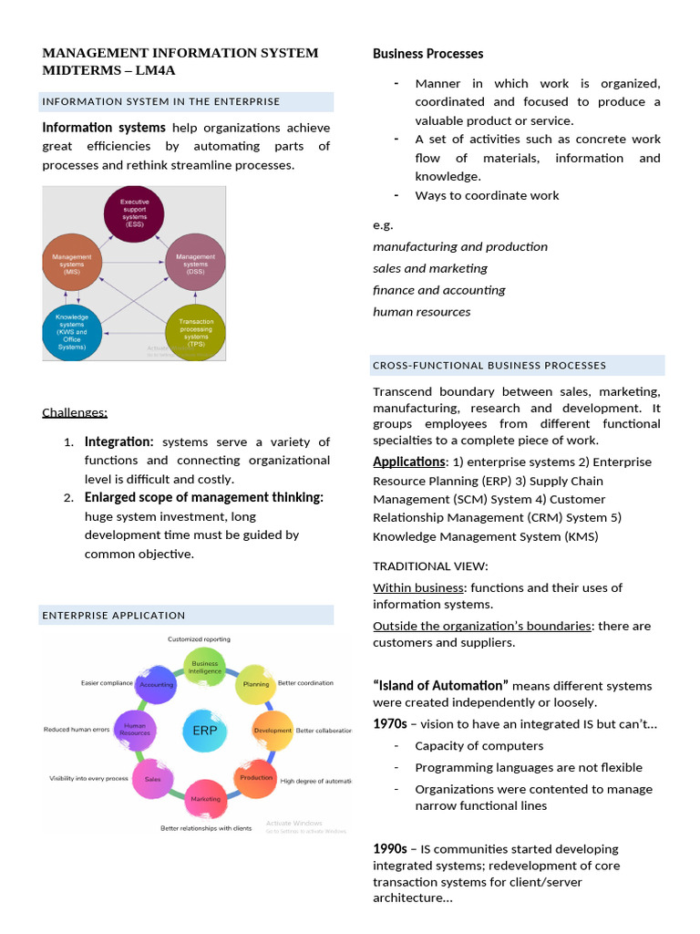 Management Information System | PDF | Enterprise Resource Planning ...