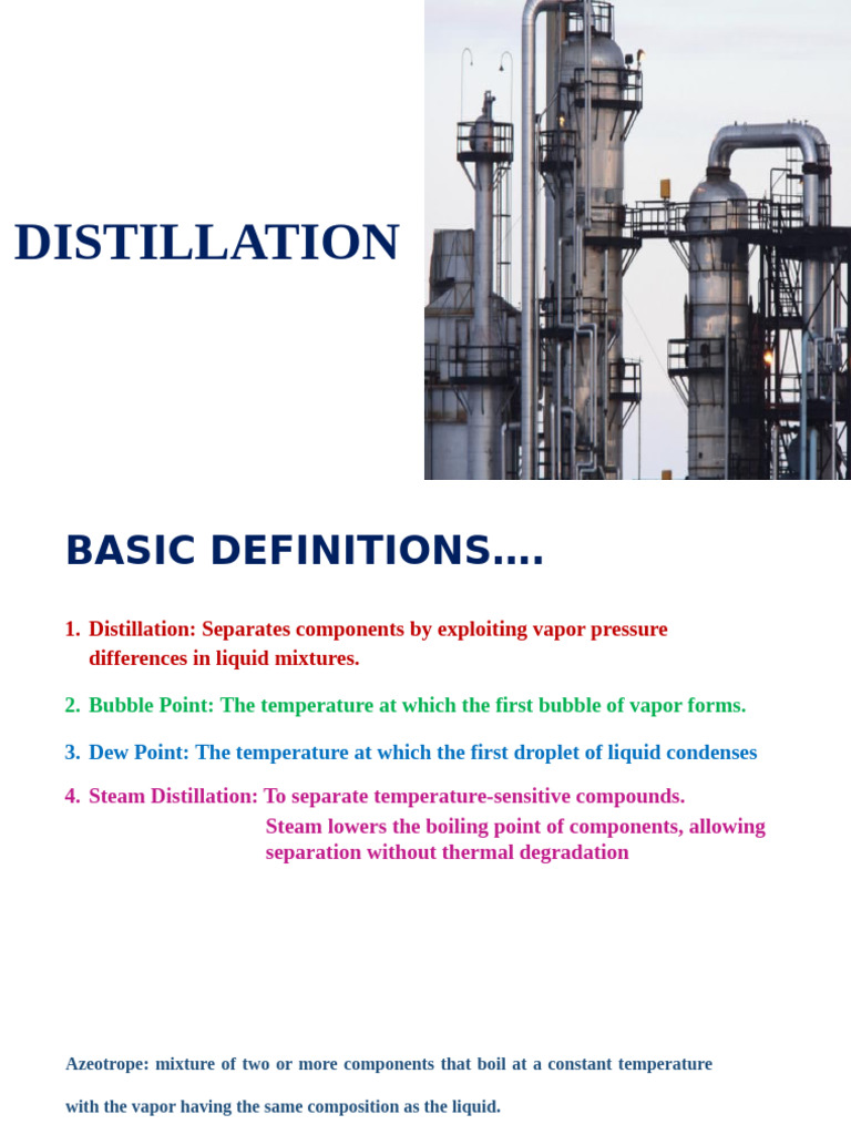 Distillation | PDF | Distillation | Chemistry