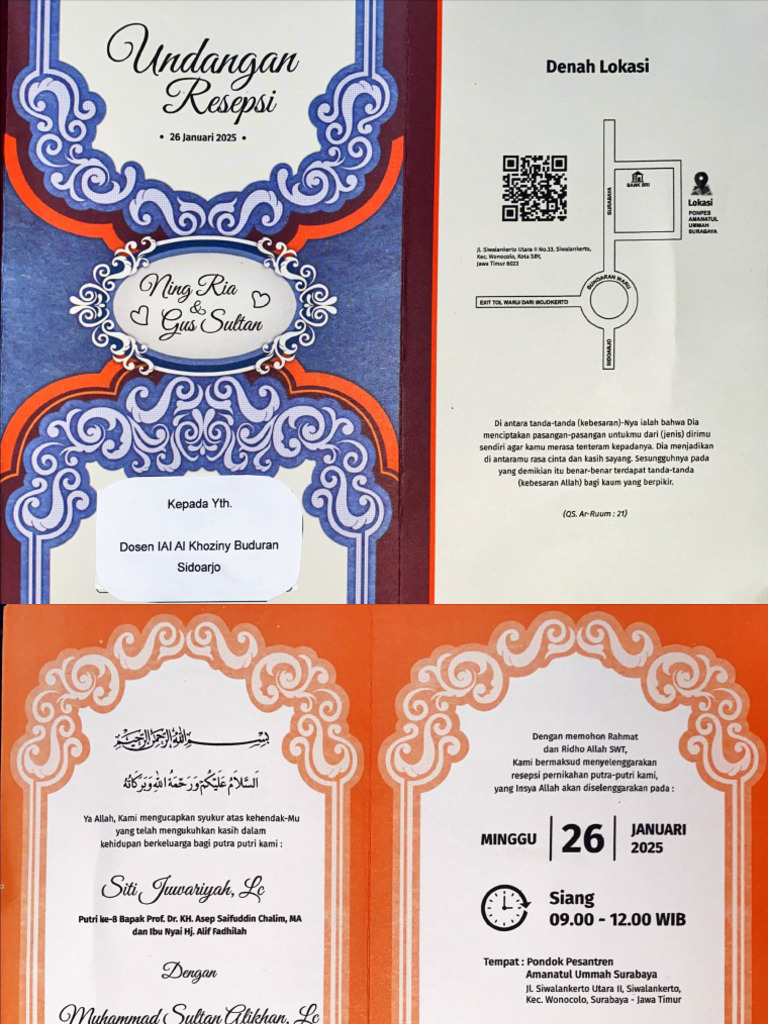 Dosen dan Tenaga Pendidikan IAI Al Khoziny- Undangan Pak Kyai Asep | PDF