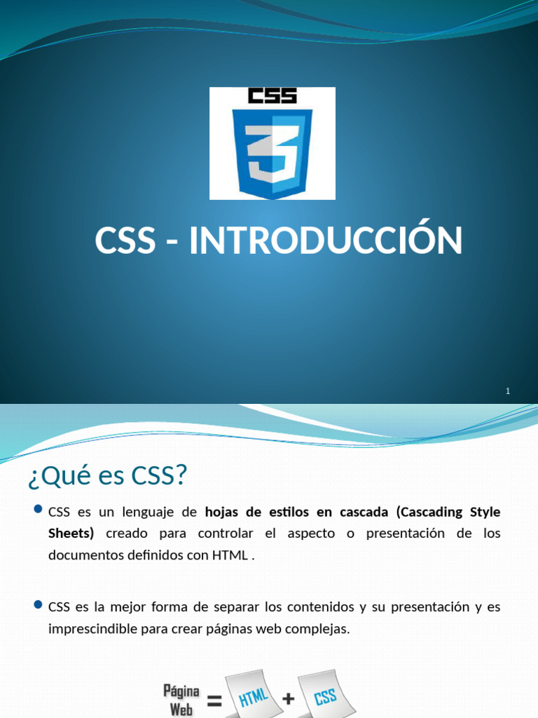 02 Teor 10-Css-Introduccion Cas V3 | PDF | HTML | Informática