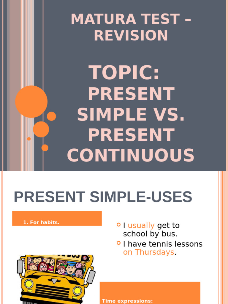 Present Simple vs. Continuous Guide | PDF