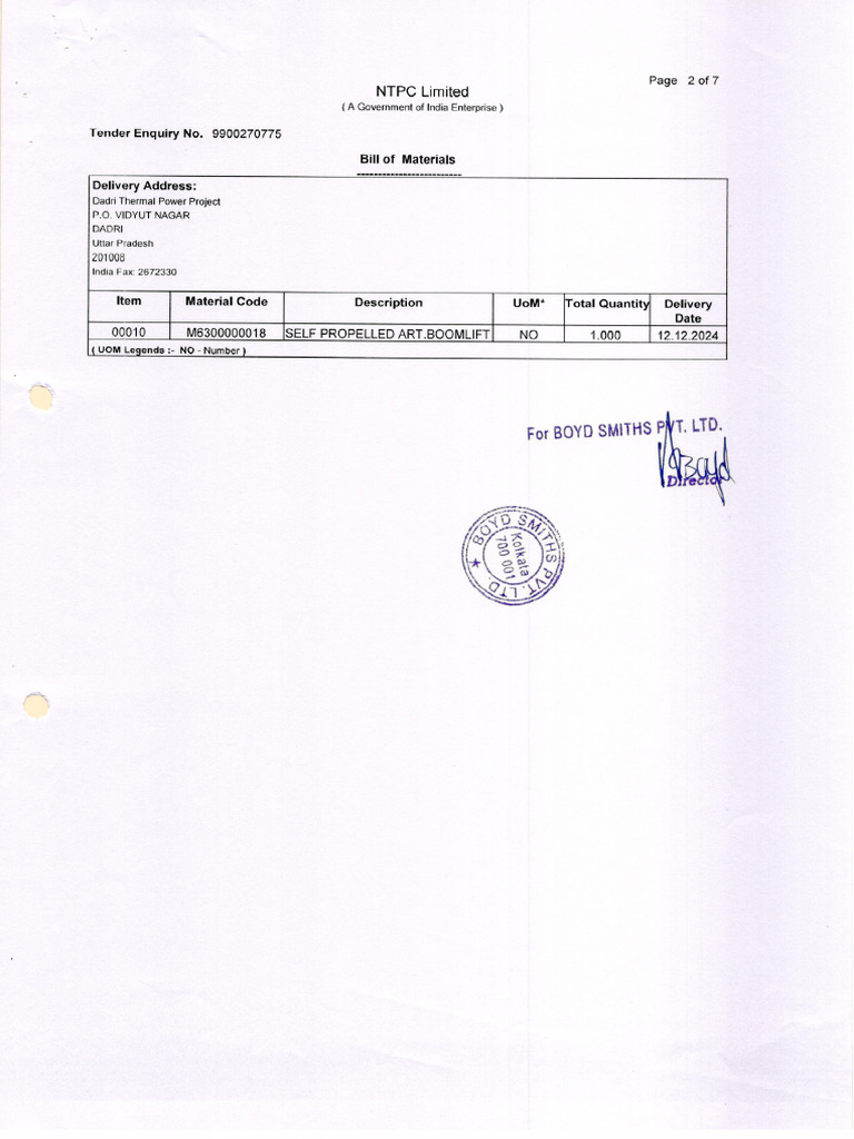 Approved MQP For Boom Lift | PDF