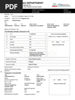 Challan ITR Sample | PDF | Cheque | Payments
