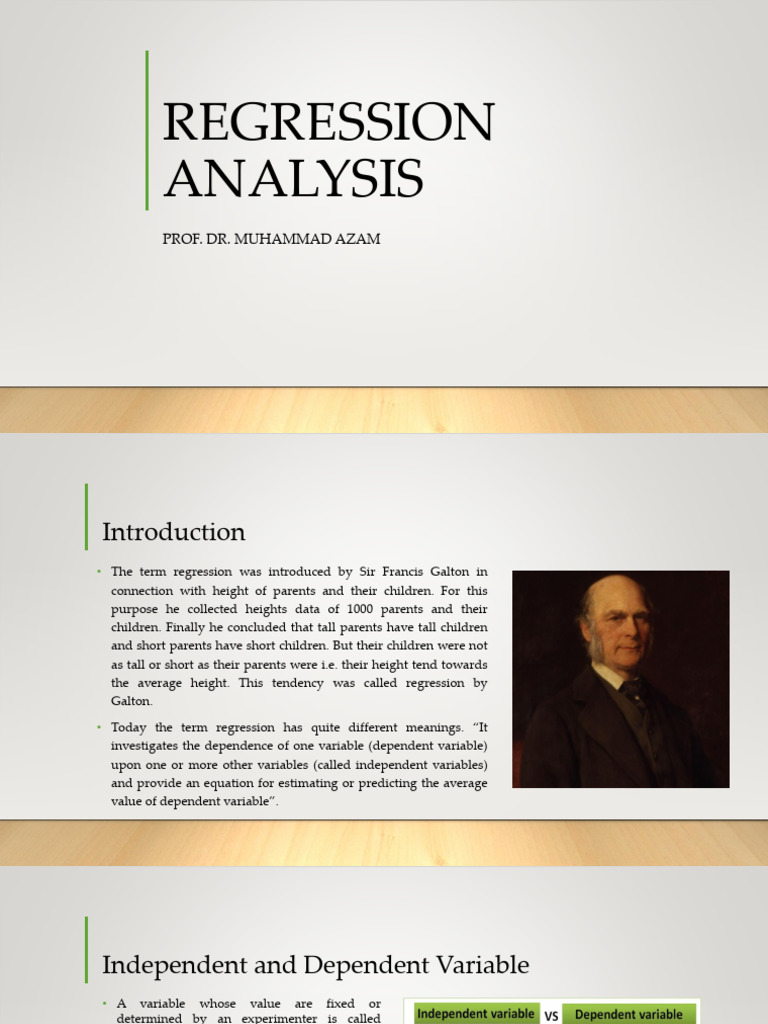 REGRESSION ANALYSIS | PDF | Least Squares | Errors And Residuals