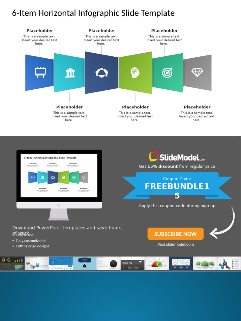 6-Item Horizontal Infographic Template | PDF