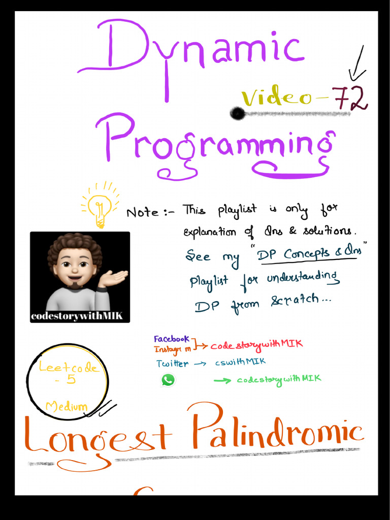 Leetcode-5-Longest Palindromic Substring | PDF Leetcode-5-Longest Palindromic Substring | PDF