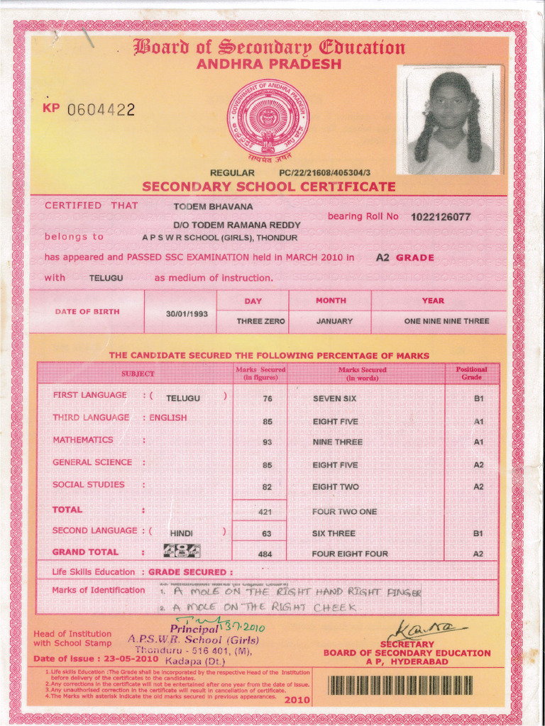 SSC Certificate-1 | PDF