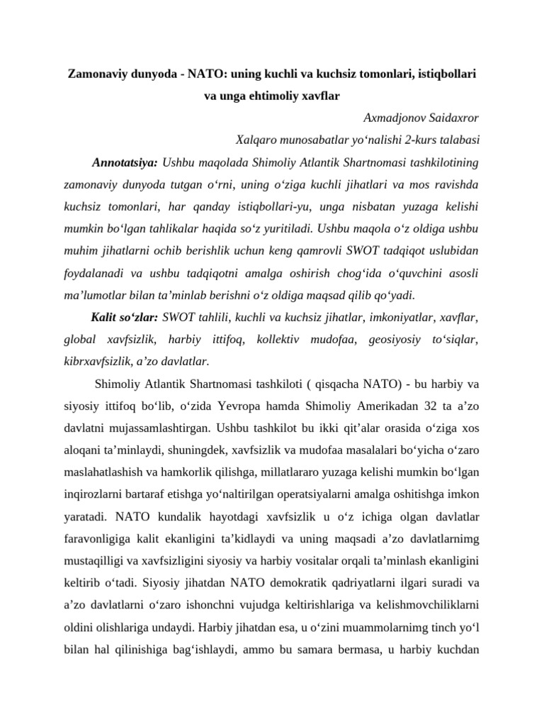 Research Methods. SWOT Analysis | PDF