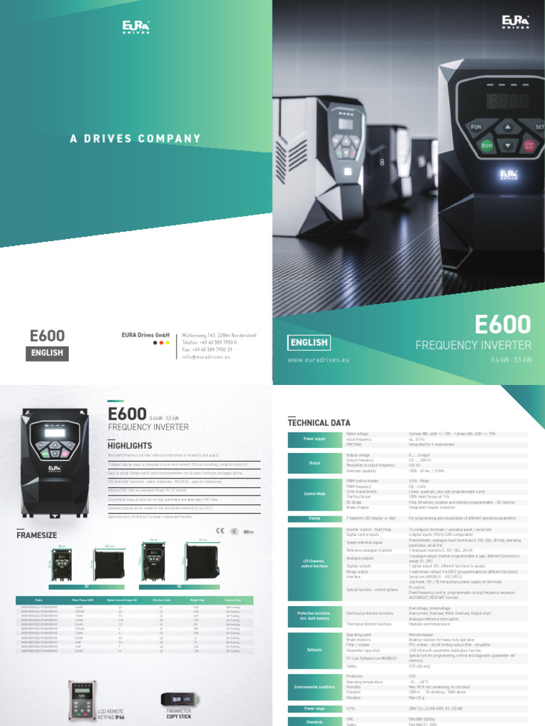 E600 Flyer 2019 Sps en Web A | PDF | Power Inverter | Power Supply