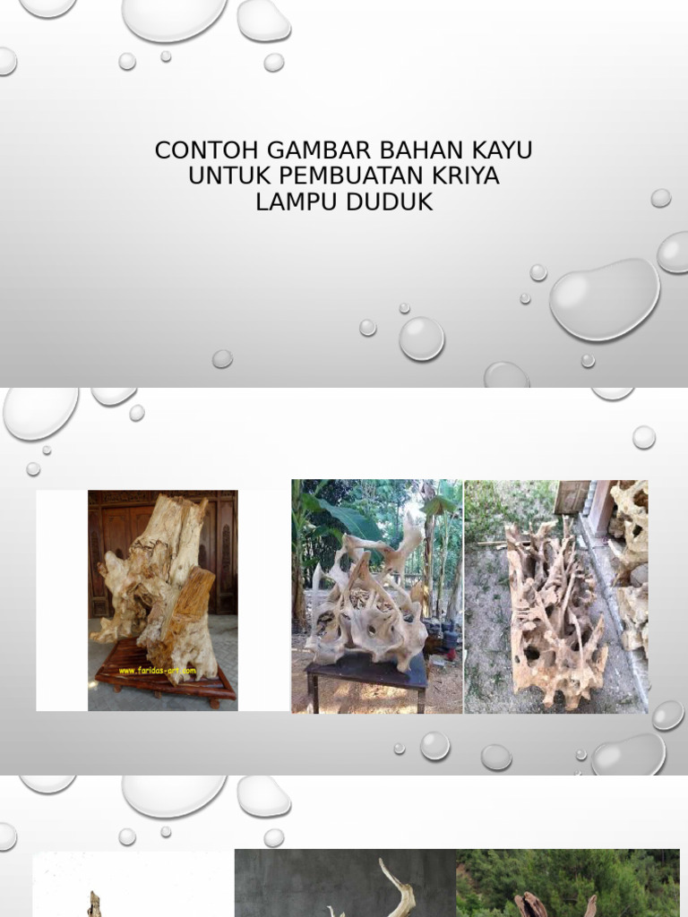 Contoh Gambar Bahan Kayu Untuk Pembuatan Kriya Lampu | PDF