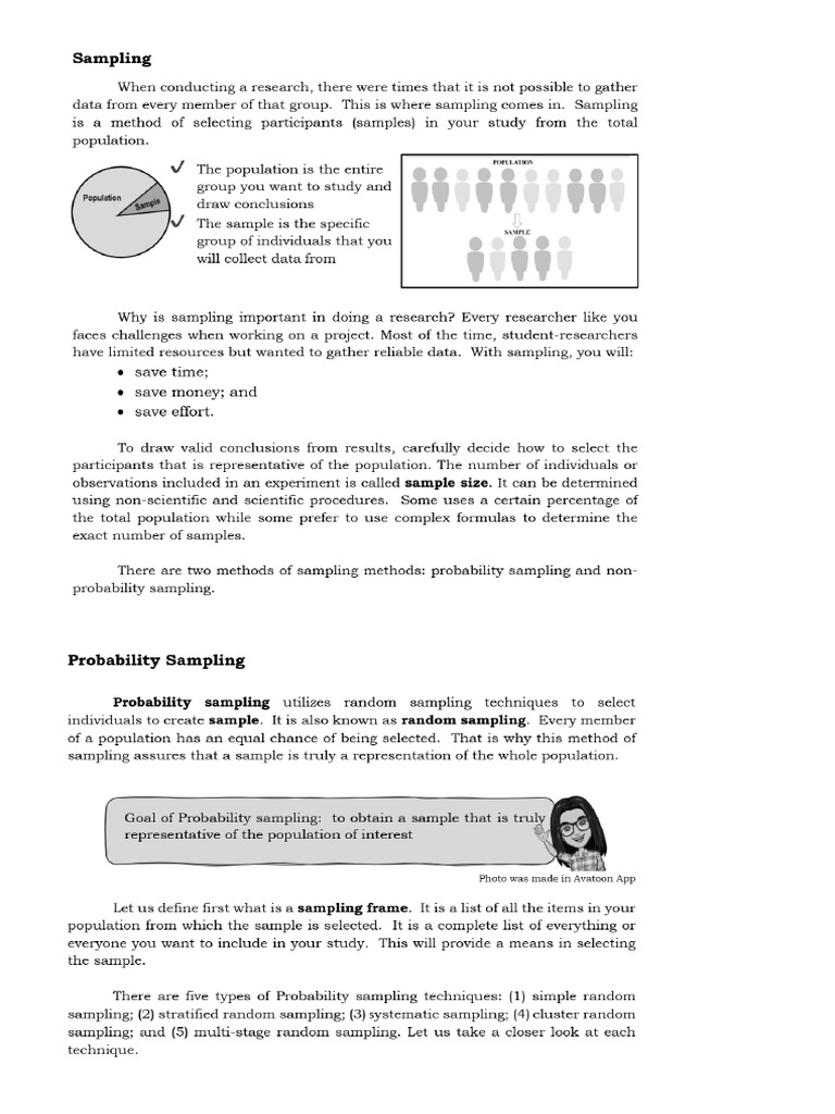 Sampling | PDF