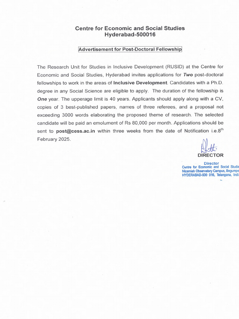 CESS PDF Notification | PDF