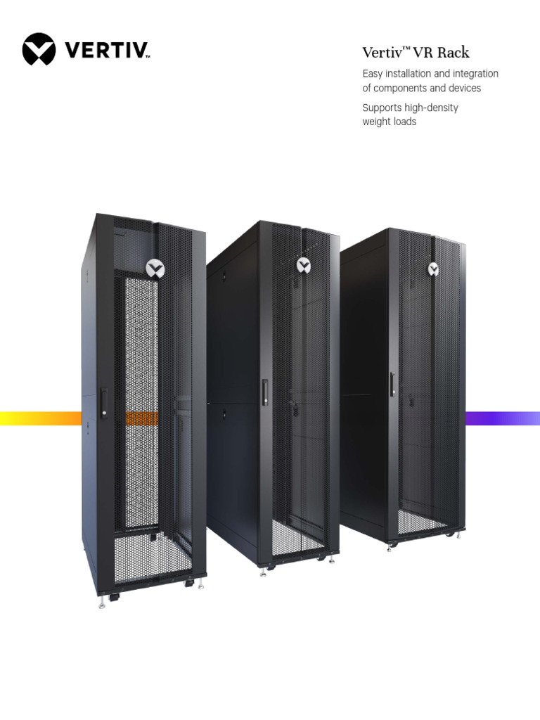 Vertiv VR Rack: High-Density Solutions | PDF | Manufactured Goods ...