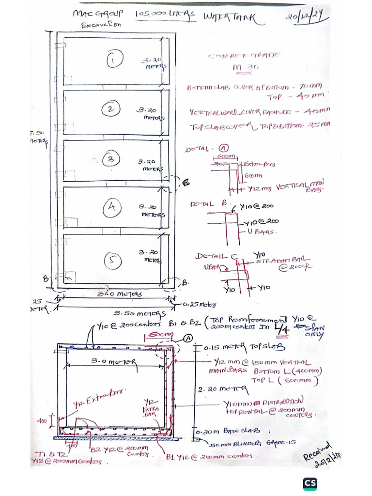 Underground Water Tank | PDF