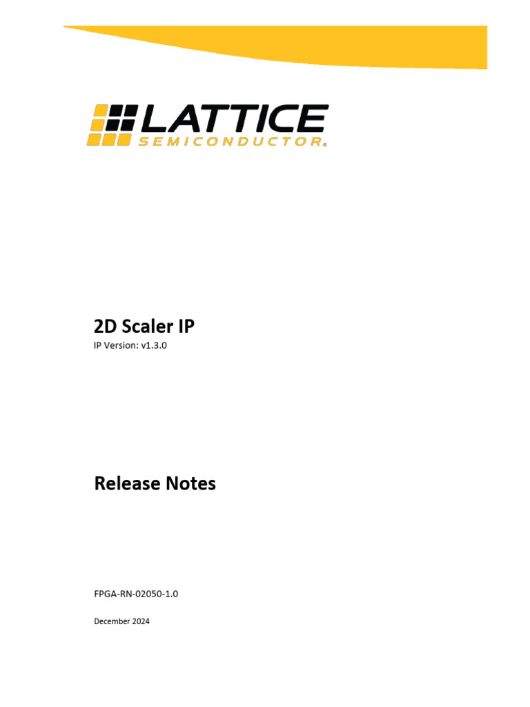 D Scaler IP Release Notes | PDF | Implied Warranty | Computing