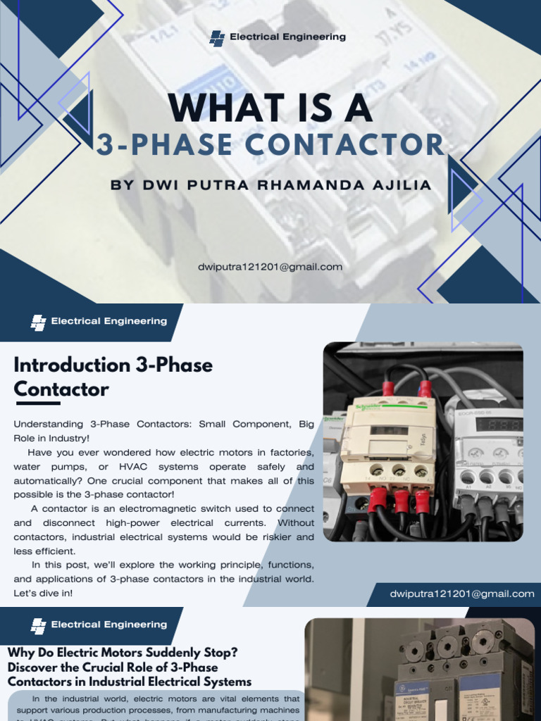 Contactor 3 Phase 1739199589 | PDF | Relay | Switch