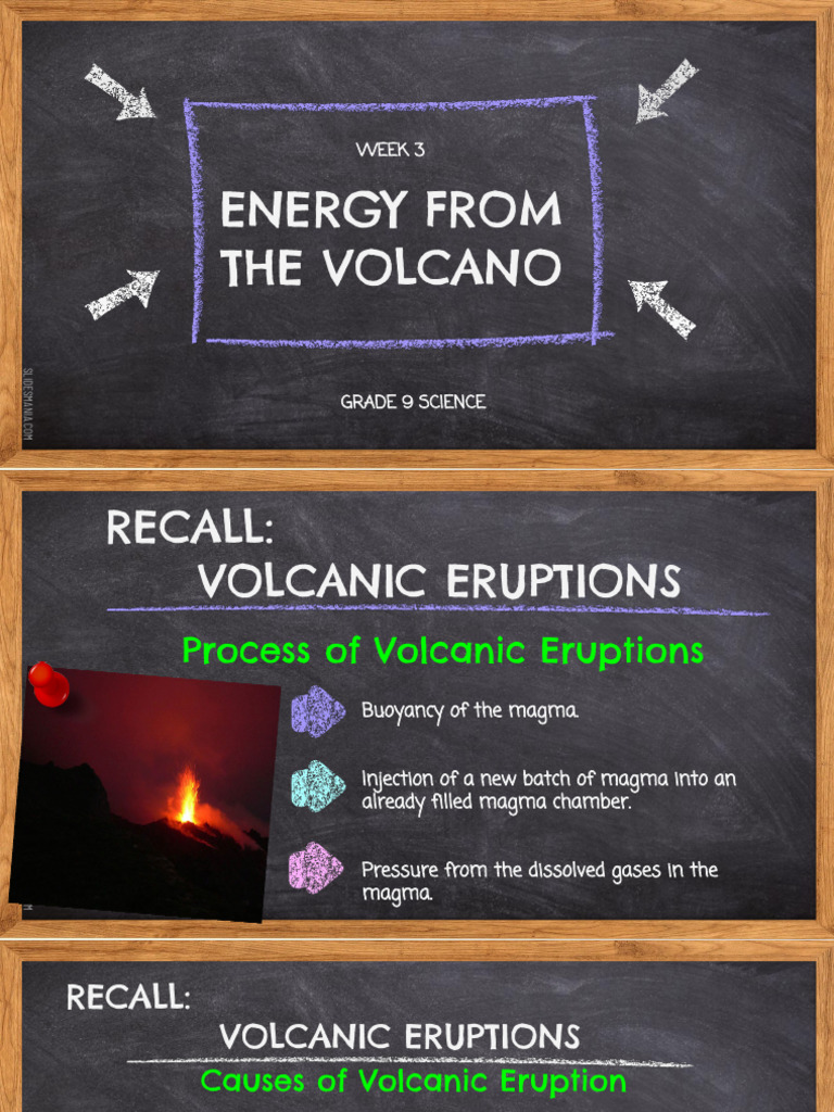 Week 3 Energy From The Volcano | PDF | Volcano | Types Of Volcanic ...